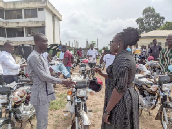 Assin South assembly members receive motorbikes - Graphic Online
