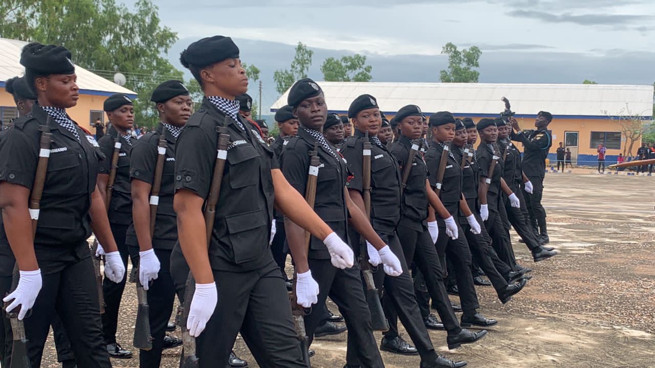 212 female police officers pass out at Pwalugu Training School ...