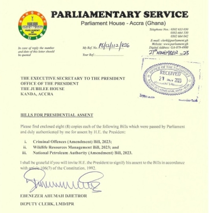 Akufo-Addo to Bagbin: Witchcraft Bill was presented yesterday to ...