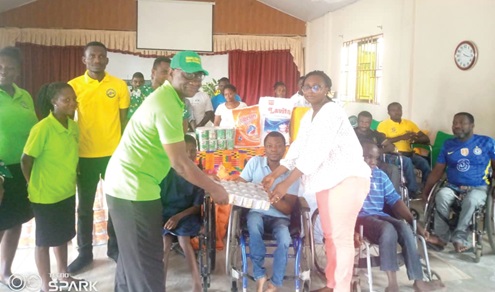 Susu company supports persons living with disability - Graphic Online