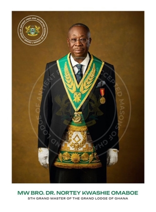 Dr Nortey K. Omaboe installed new Grandmaster of the Grand Lodge of ...