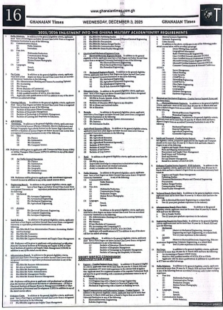 GAF opens 2025/2026 Military Academy intake: full entry requirements ...