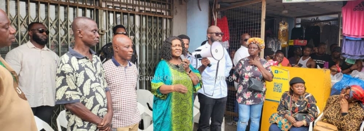 Vice President-elect Naana Opoku-Agyemang at Kantamanto for first hand ...