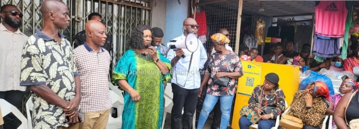 Vice President-elect Naana Opoku-Agyemang at Kantamanto for first hand ...