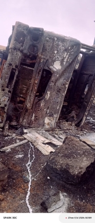 Atimatim: Fuel tanker driver burnt to death after vehicle crashed and ...