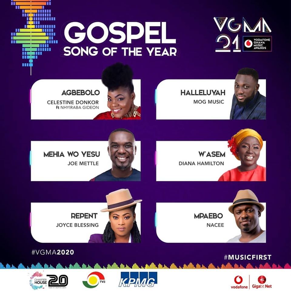 Full list of nominees for VGMA 2020 - Graphic Online