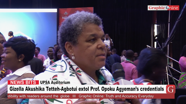 Gizella Akushika Tetteh Agbotui extol Prof. Opoku Agyeman’s credentials ...